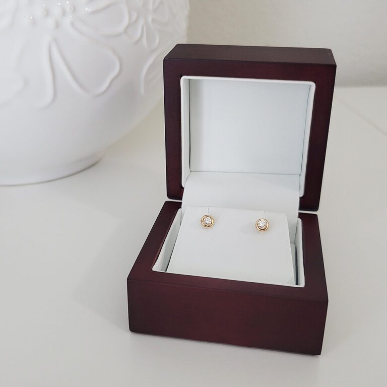 Infant Diamond Earrings (Baby/Kids) - Screwback - BeadifulBABY