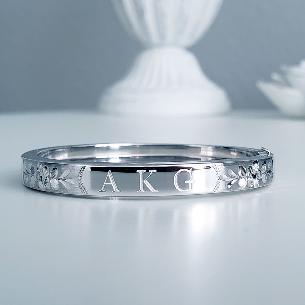 Engravable Bangle Bracelets for Babies & Children - BeadifulBABY